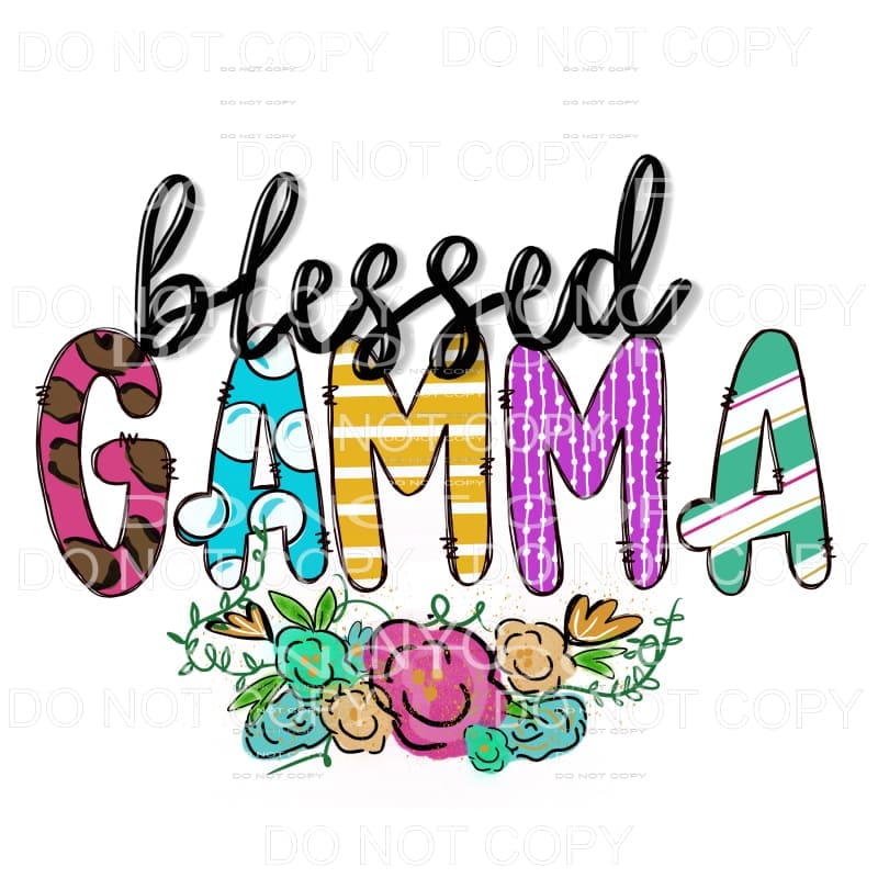 martodesigns - Blessed Gamma Floral Sublimation transfers