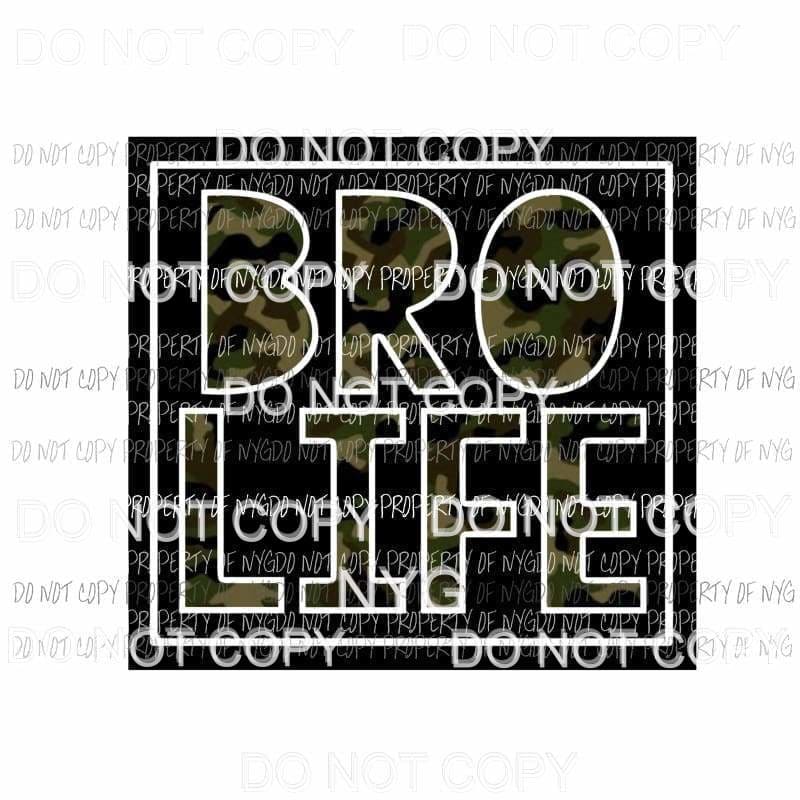 martodesigns - Bro Life camo Sublimation transfers