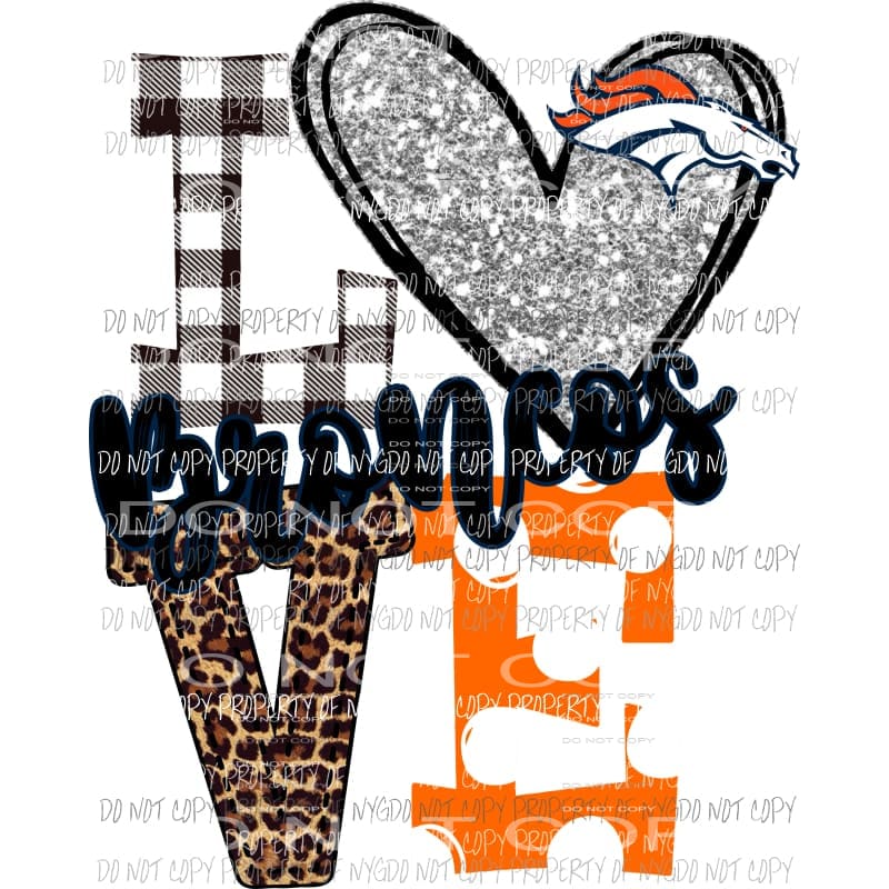 martodesigns - Broncos Love polka dot orange and navy