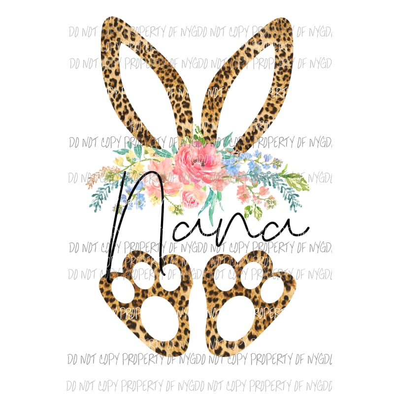 martodesigns - Bunny custom mom Nana grandma aunt in drop