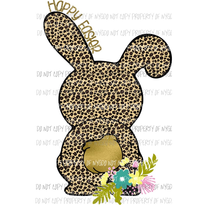 martodesigns - bunny rear happy easter Sublimation transfers