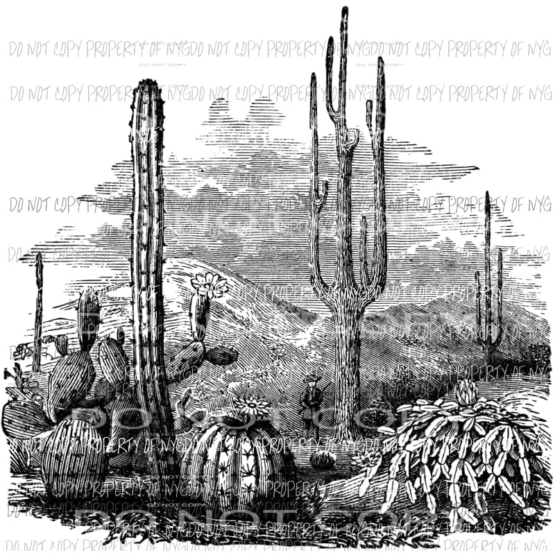martodesigns - Cactus Black Sublimation transfers