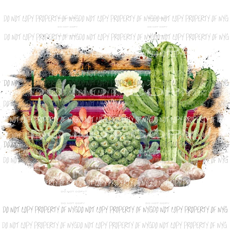 martodesigns - cactus desert cheetah Sublimation transfers