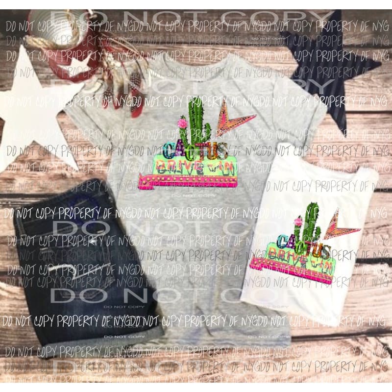 martodesigns - Cactus Drive in sublimation transfer
