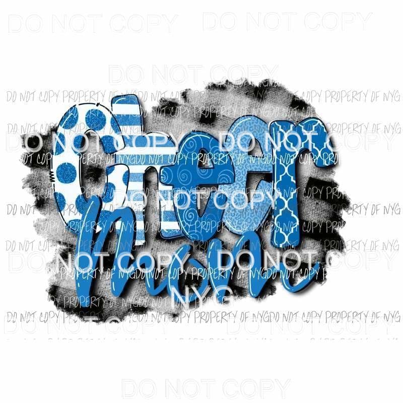 martodesigns - Cheer Mom #8 royal blue and black Sublimation