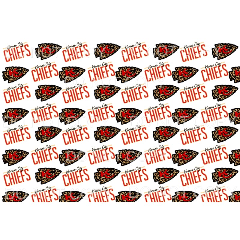 martodesigns - Chiefs Background sheet # 3 Sublimation