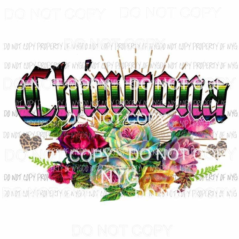 martodesigns - Chingona flowers serape Sublimation transfers