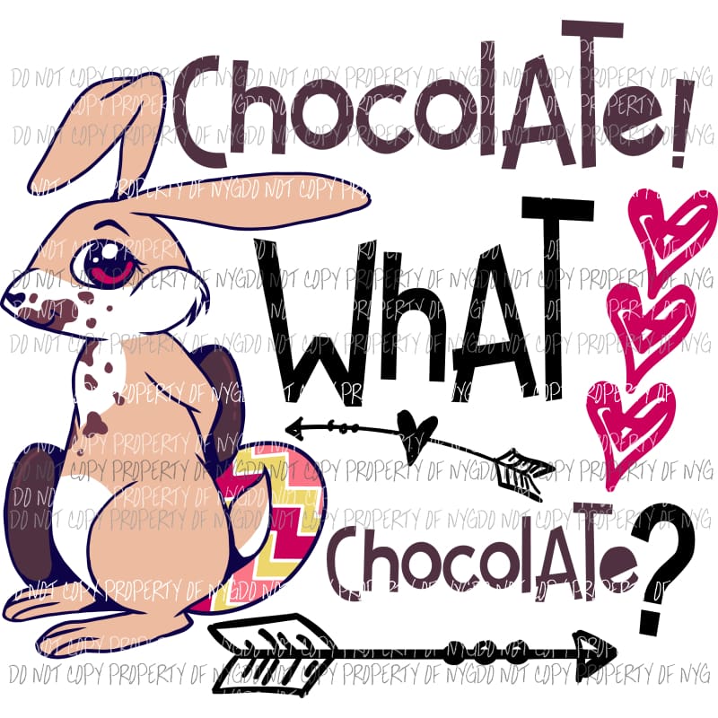 martodesigns - Chocolate Bunny Sublimation transfers