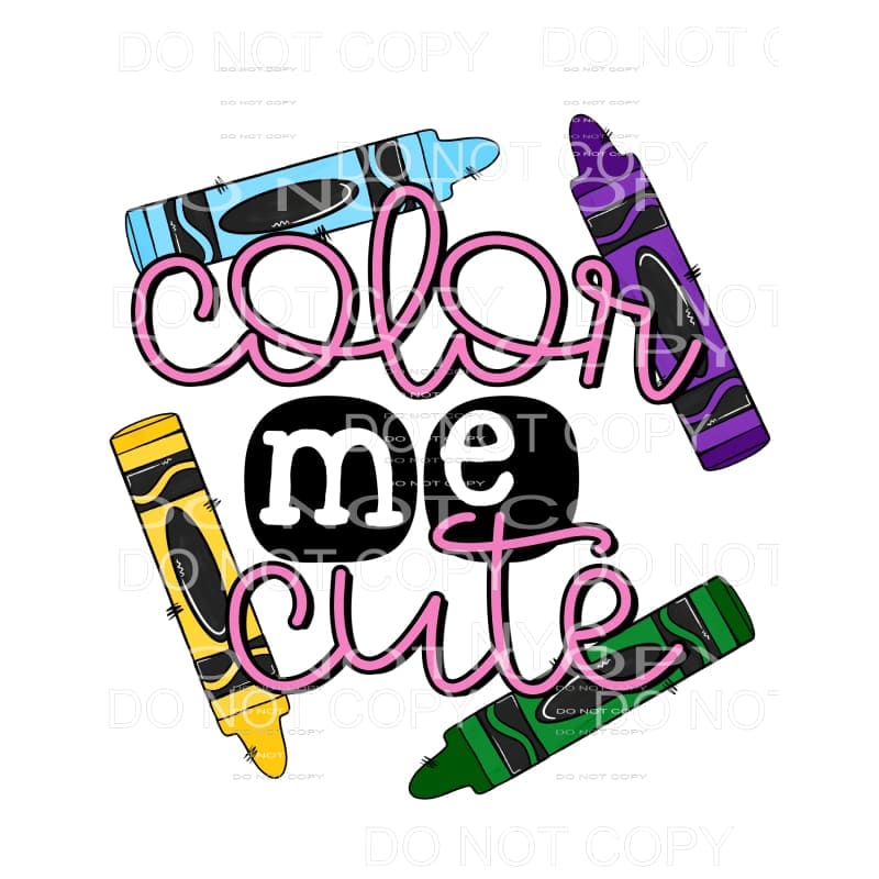 martodesigns - Color Me Cute Crayons Sublimation transfers