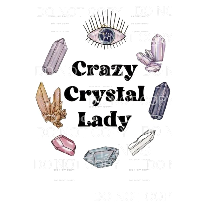 martodesigns - crazy crystal lady Sublimation transfers