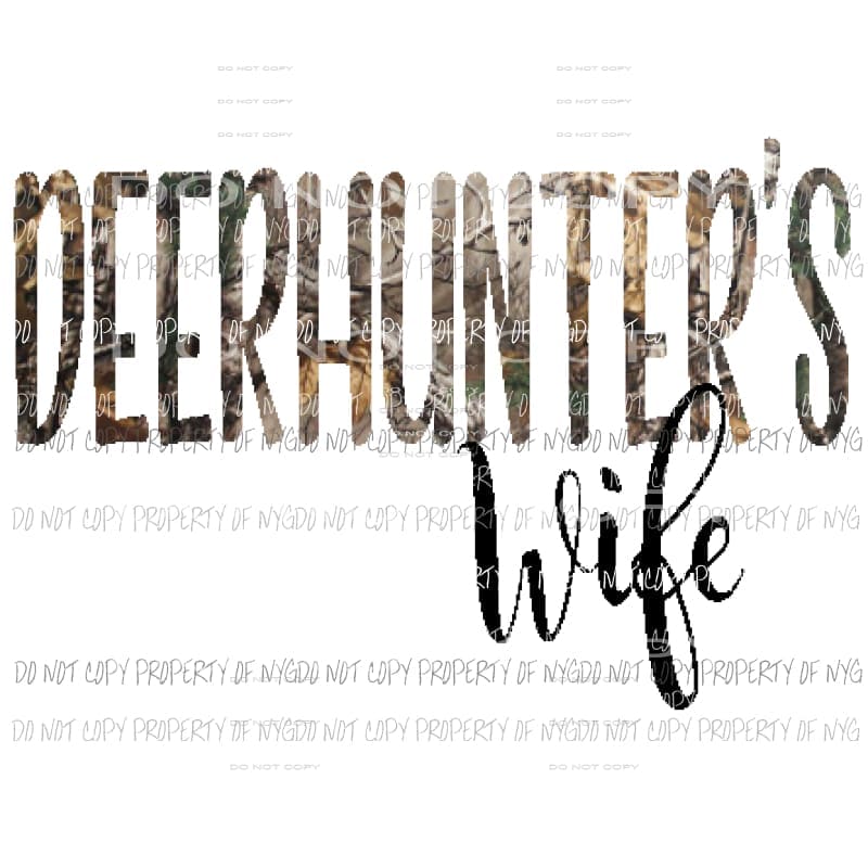 martodesigns - Deer Hunters wife Sublimation transfers