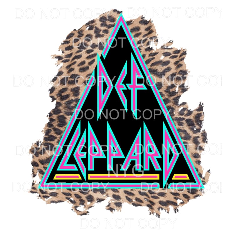 martodesigns - Def Leppard Triangle Leopard Sublimation