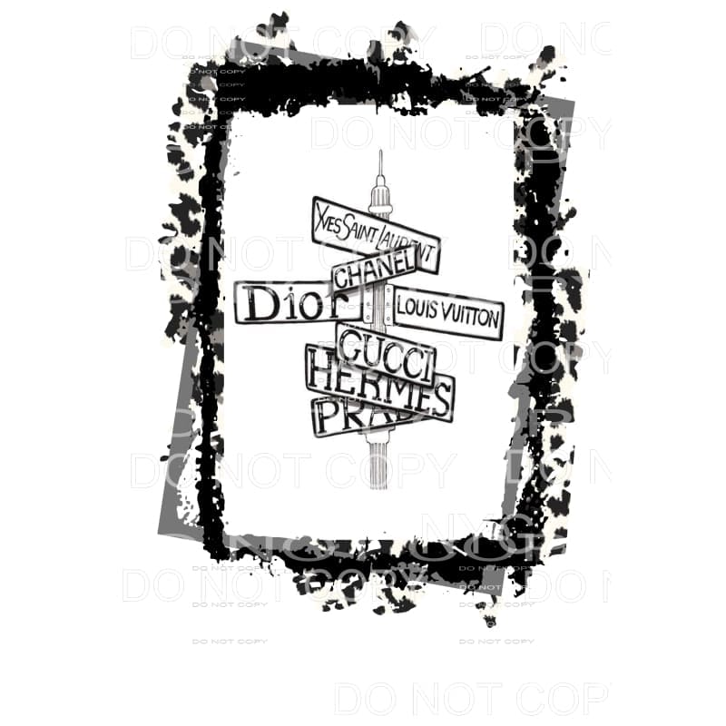 martodesigns - Designers Street sign Sublimation transfers