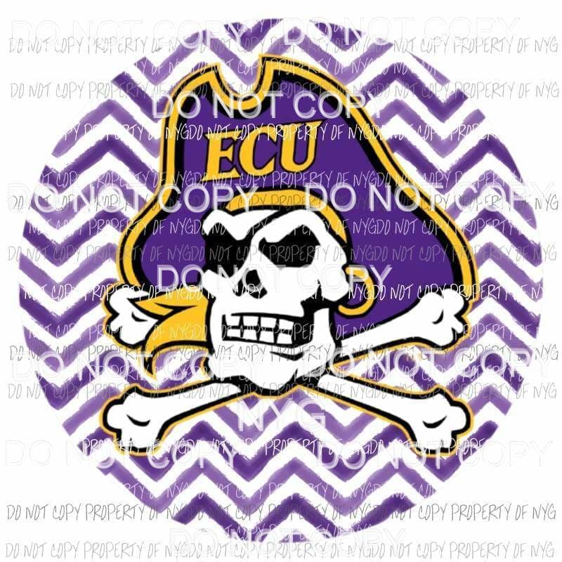 martodesigns - ECU East Carolina Pirates chevron circle