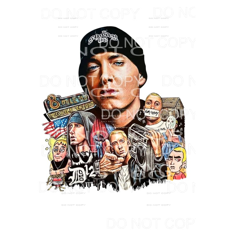 martodesigns - Eminem Art Rapper Sublimation transfers