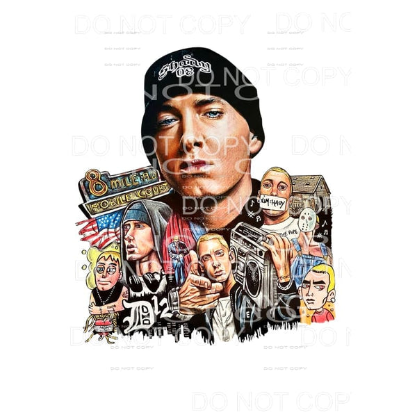 martodesigns - Eminem Art Rapper Sublimation transfers