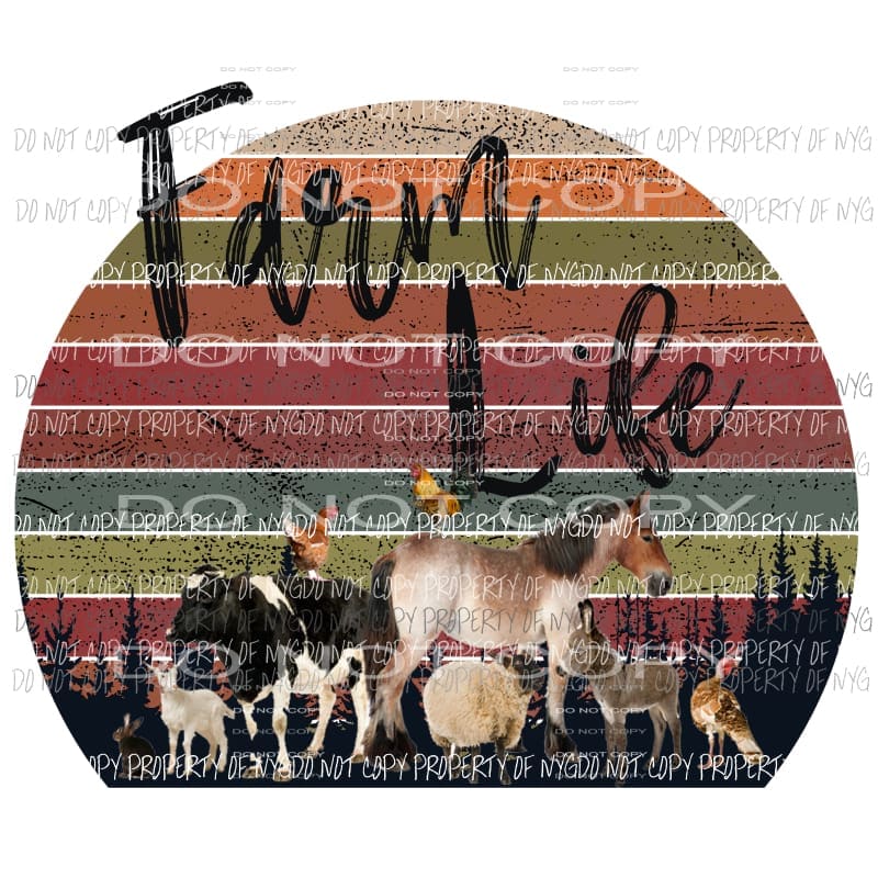 martodesigns - Farm Life Sublimation transfers