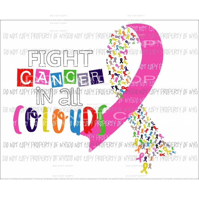 martodesigns - Fight Cancer In All Colours pink ribbon