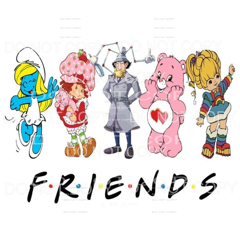 martodesigns - FRIENDS 80’s Cartoons Sublimation transfers