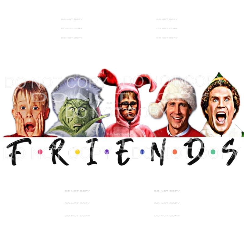 martodesigns - FRIENDS Christmas Movie Characters