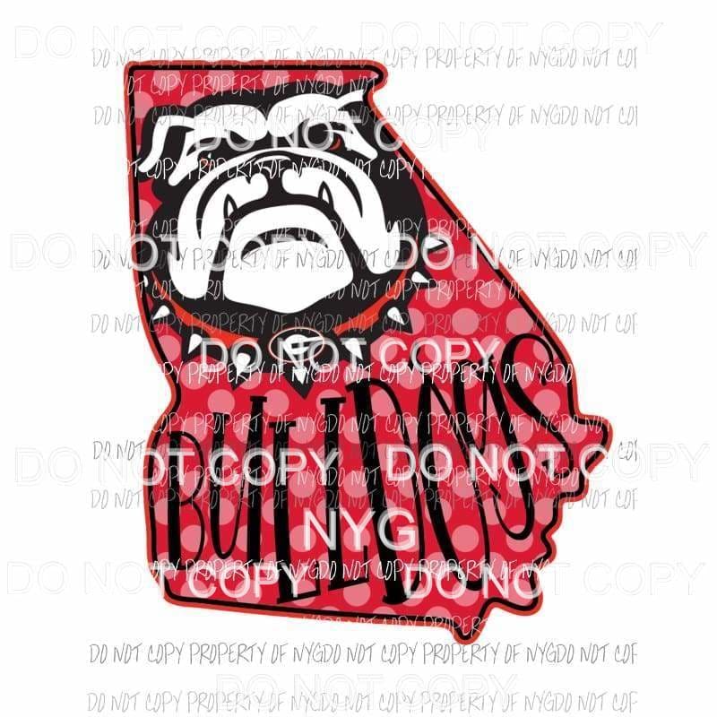 martodesigns - Georgia Bulldogs state Sublimation transfers