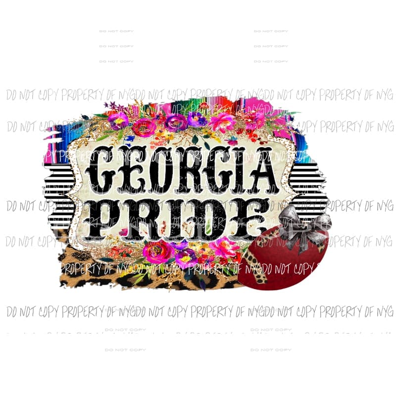 martodesigns - Georgia Pride Football serape leopard