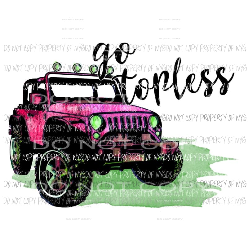 martodesigns - Go topless jeep Sublimation transfers