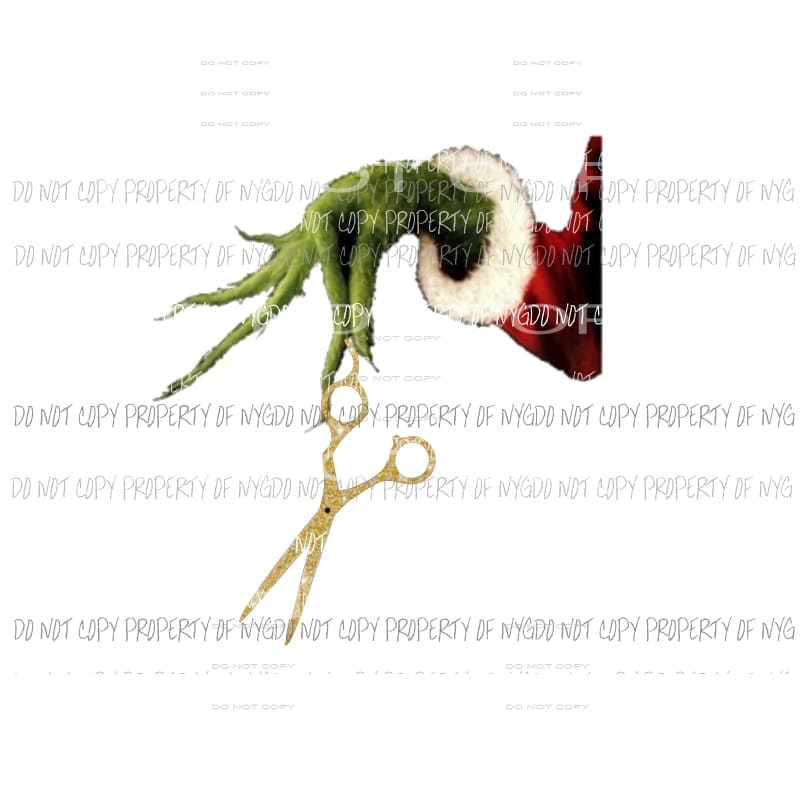 martodesigns - Grinch scissors hair dresser Sublimation