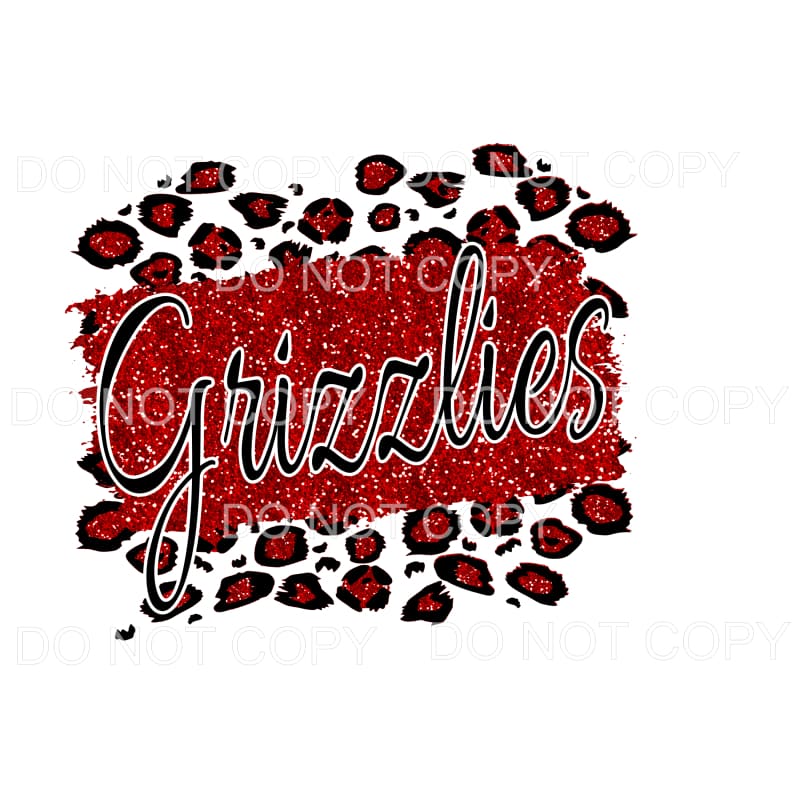 martodesigns - Grizzlies Red and Black leopard # 287