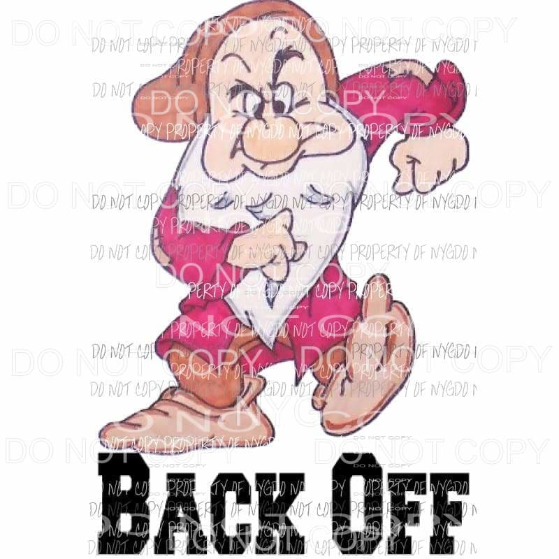 martodesigns - Grumpy dwarf back off Sublimation transfers