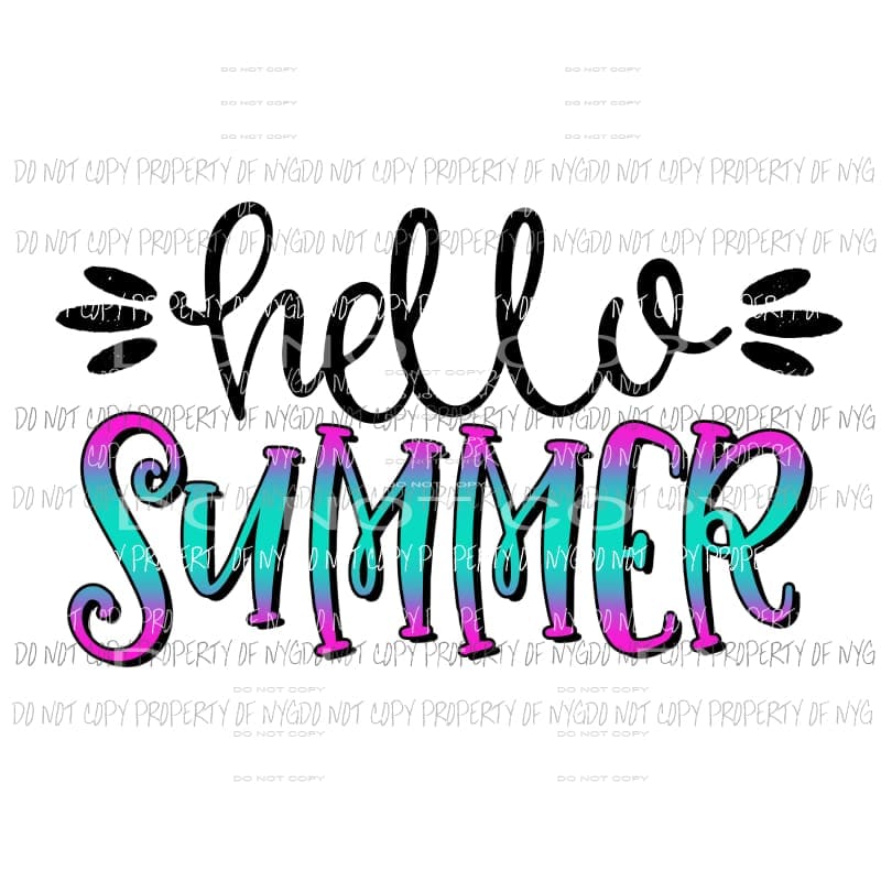 martodesigns - Hello Summer Sublimation transfers