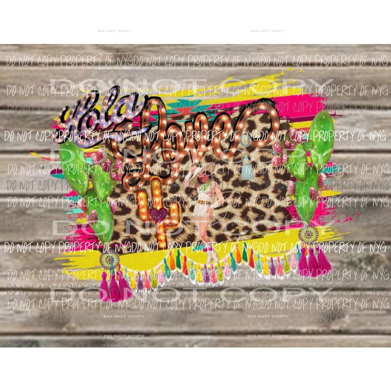 martodesigns - Hola Love sublimation transfer