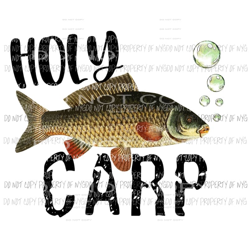 martodesigns - Holy Carp Sublimation transfers fish fishing