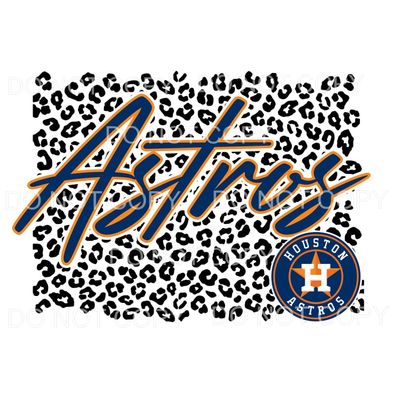 martodesigns - Houston ASTROS LEOPARD # 444 Sublimation