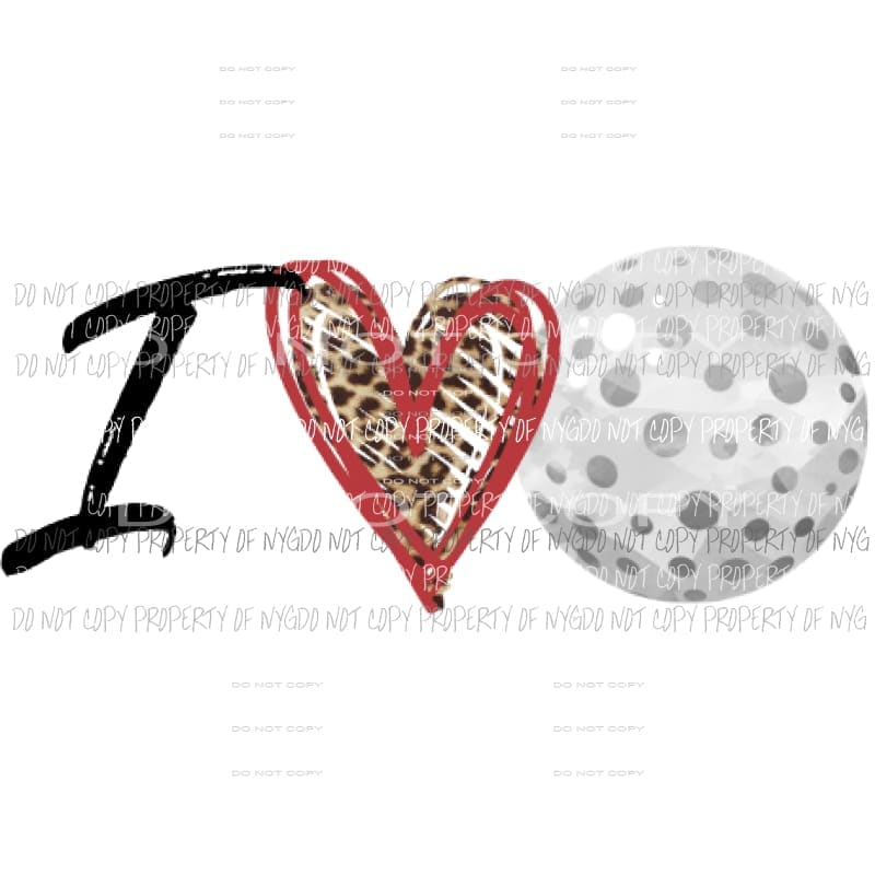 martodesigns - I love Golf Sublimation transfers