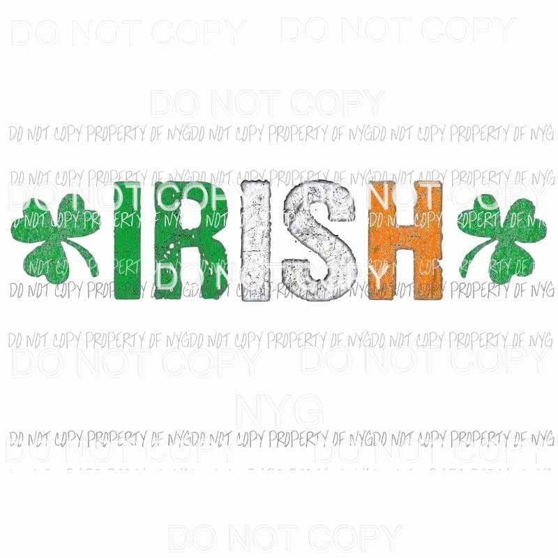 martodesigns - Irish #2 letters across red green Sublimation