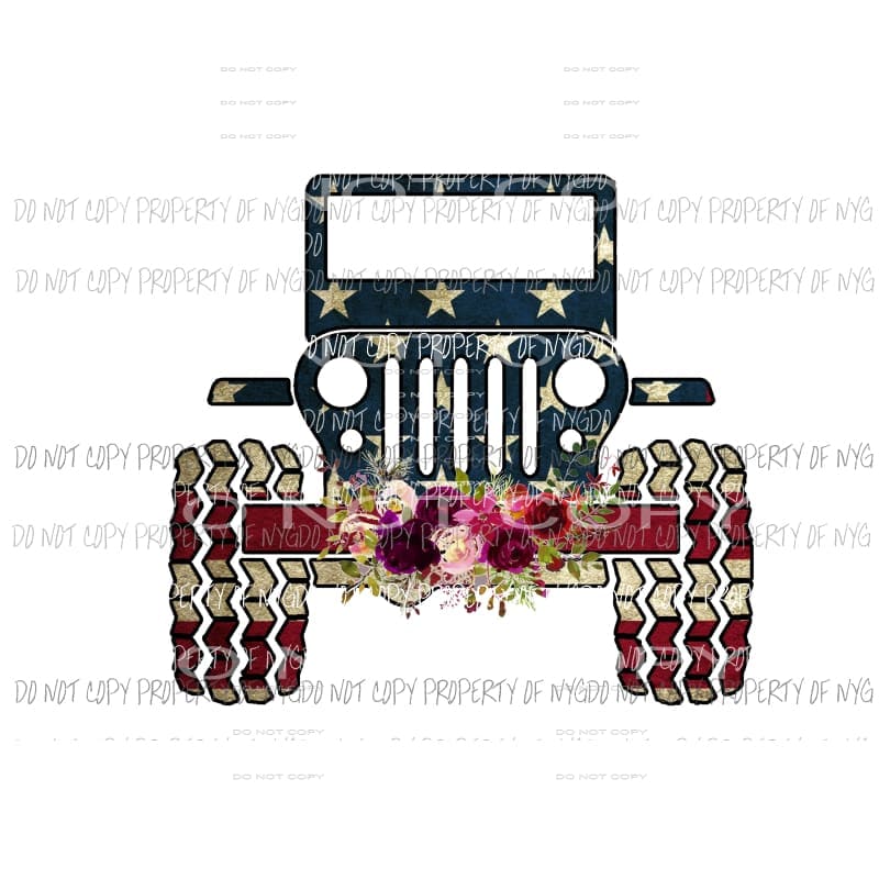 martodesigns - Jeep Flag Sublimation transfers