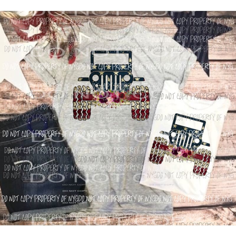 martodesigns - Jeep Flag Sublimation transfers