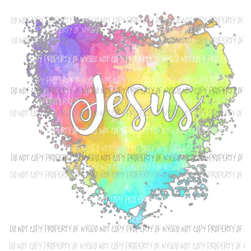 martodesigns - Jesus heart pastel 1 Sublimation transfers