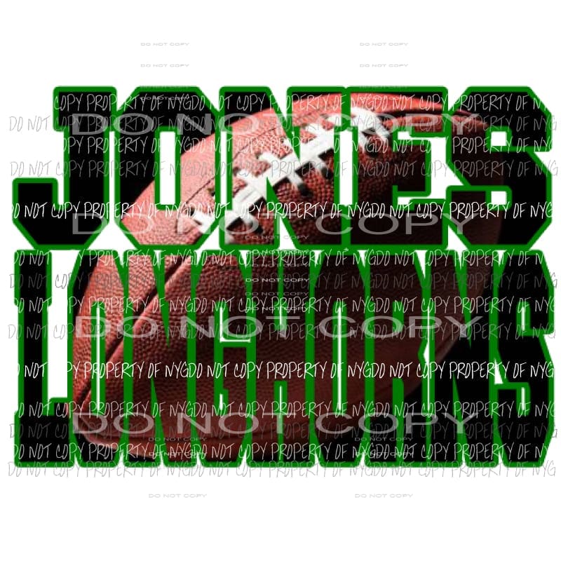 martodesigns - Jones Longhorns Custom school Sublimation