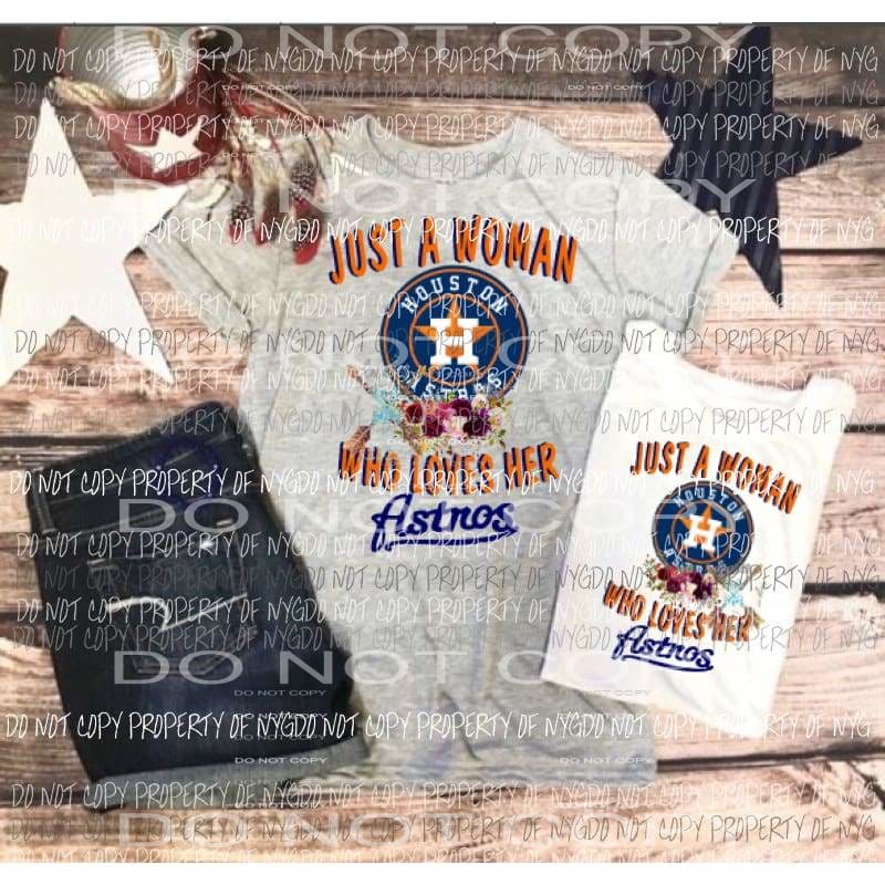 martodesigns - Just a woman Houston Astros sublimation