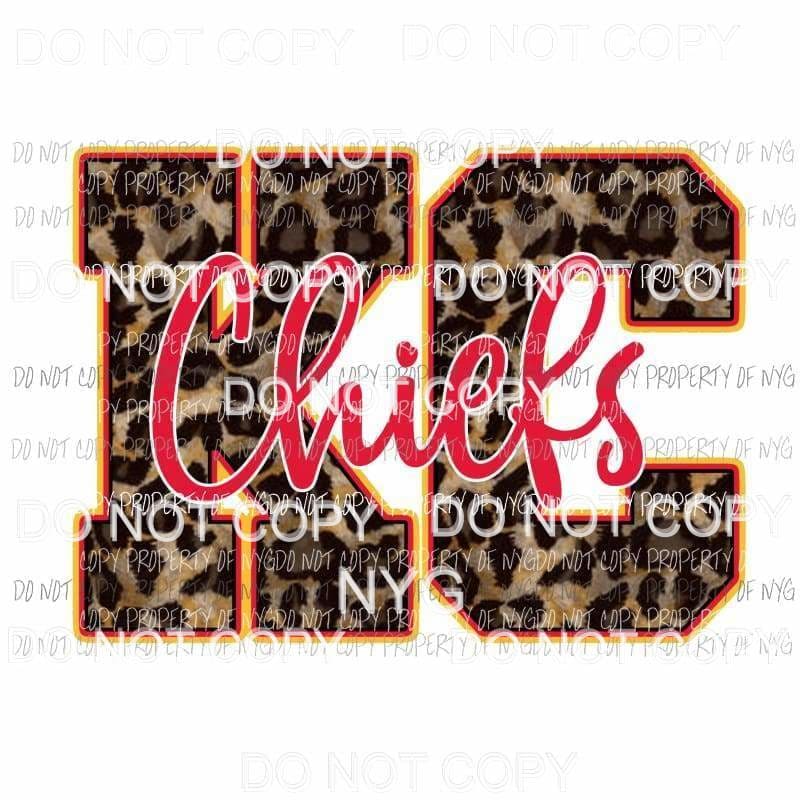 martodesigns - KC Chiefs leopard letters Kansas City