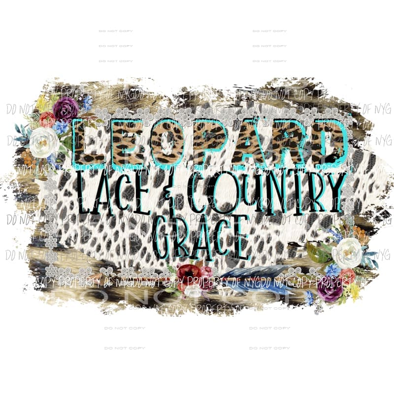 martodesigns - leopard and lace sublimation transfer