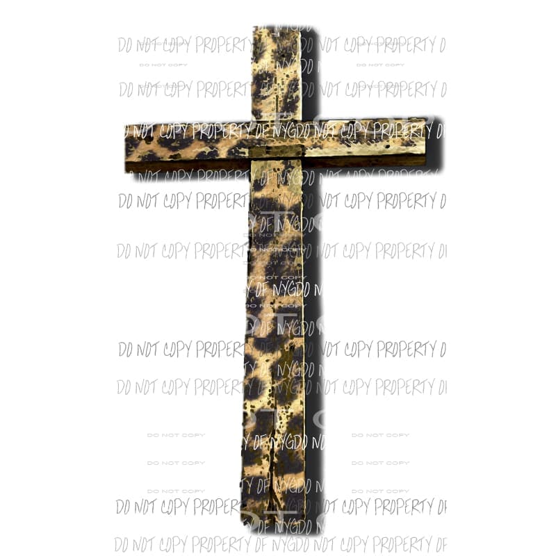 martodesigns - leopard cross sublimation transfer