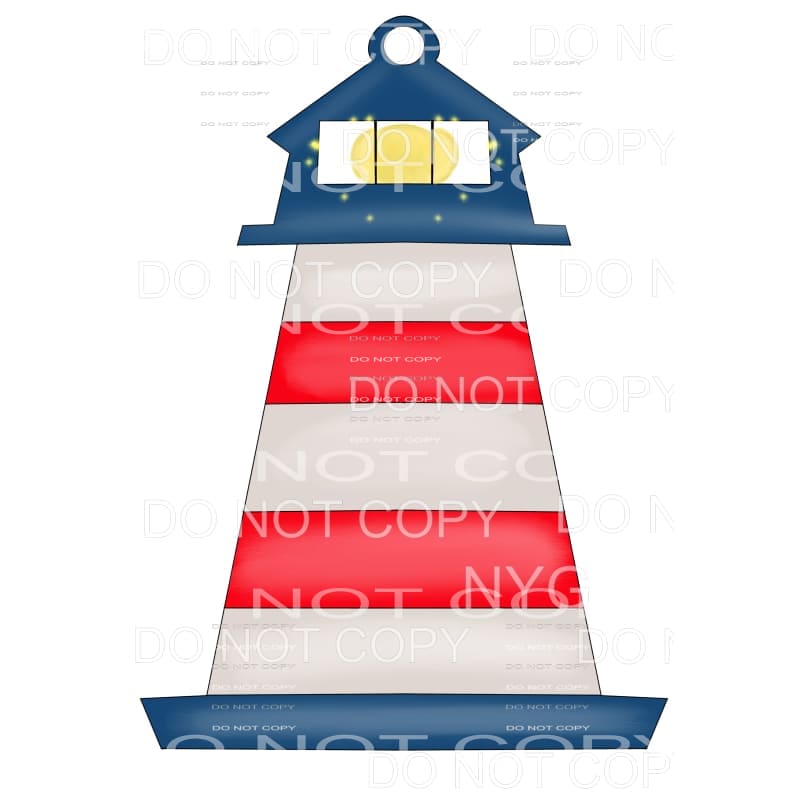 martodesigns - Lighthouse Red White Blue Sublimation