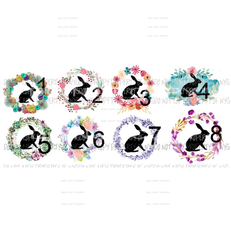 martodesigns - Live stock show Rabbit choose 1-8 sublimation