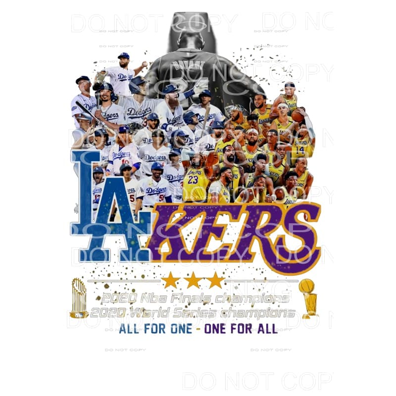 martodesigns - Los Angeles Dodgers and Los Angeles Lakers