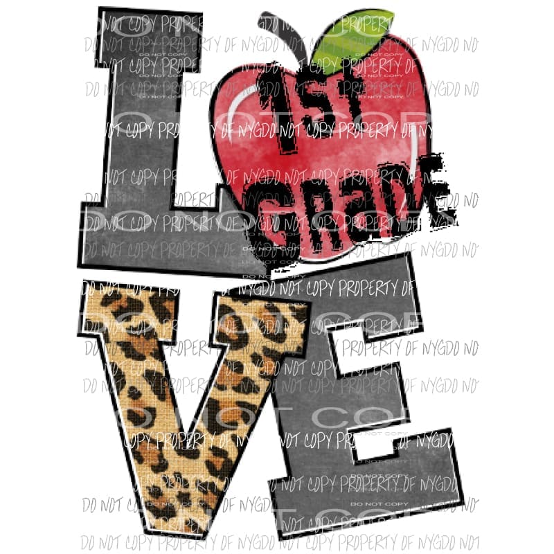 martodesigns - Love - Grade girls Pre k - 6th Grade school