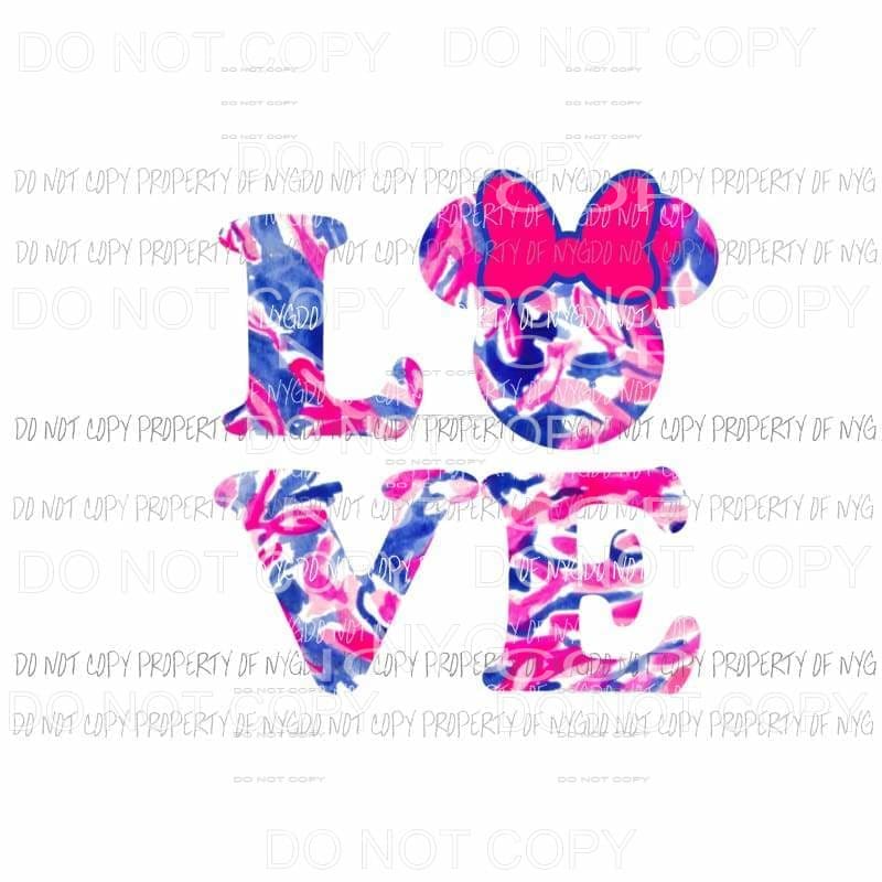 martodesigns - Love mini mouse Sublimation transfers