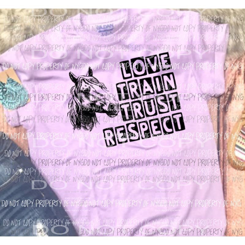 martodesigns - LOVE TRAIN TRUST RESPECT Sublimation